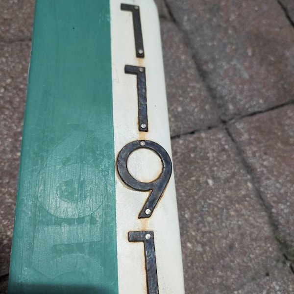 6 Inch Metal House Number - Modern House Number - Metal Address Number ...