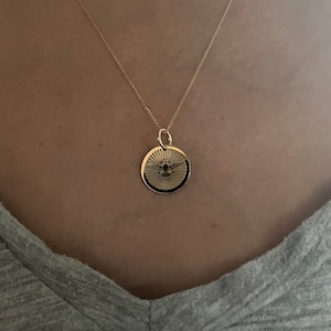 Dainty 14k Solid Gold Holy Spirit Necklace, Personalized Holy Spirit ...