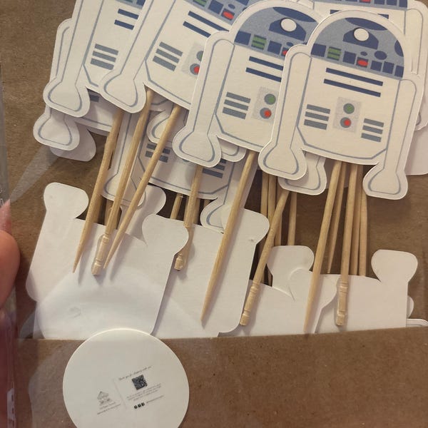 Star Wars Cupcake Toppers, Star Wars Character Cupcake Picks, Set of 12 ...