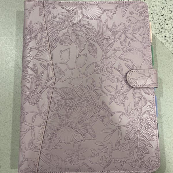 3-ring Binder Portfolio, Personalized Embossed Leather Padfolio, Gift ...