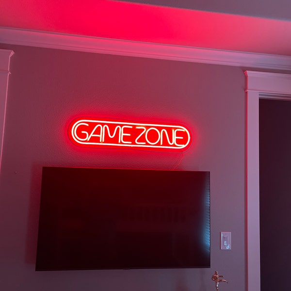 Game Zone - LED Neon Sign, Wall Decor, Wall Sign, Neon Lights - Etsy