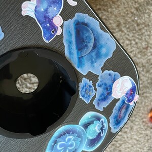 Moon Jellyfish Translucent Vinyl Stickers - Etsy
