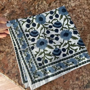 Red and Yellow Linens Table Cloth, Floral Block Printed Table Cloth ...