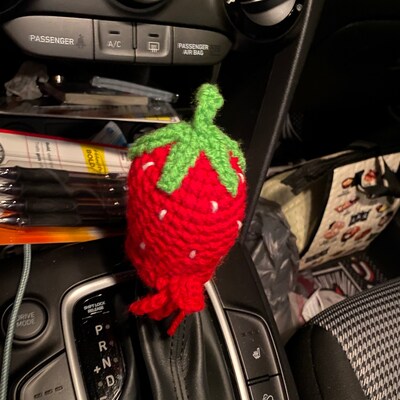 Strawberry Shift Knob Cover, Shift Knob Beanie, Shift Knob Cozy ...