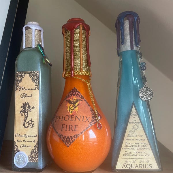 FULL SET MINI Magical Potions Magical Apothecary Potion Bottle Witch ...