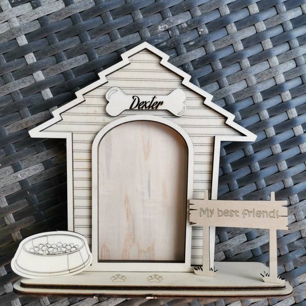 Dog House Photo Frame - Svg-cdr-pdf-dxf - Laser Cut Files .3mm Material ...