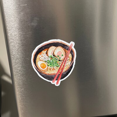 Ramen Noodles Magnet, Japanese Ramen Fridge Magnet, Refrigerator Magnet ...