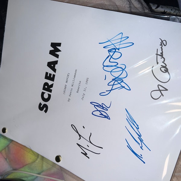 Scream Movie Horror Movie Script Original Full Screenplay - Etsy