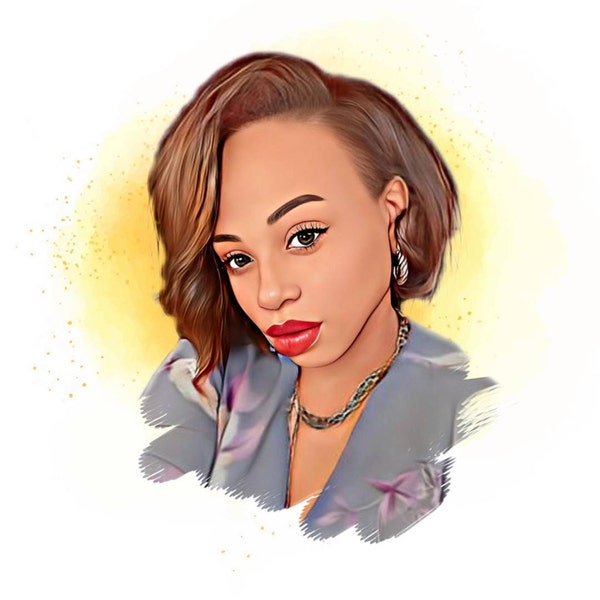 Cartoon Portrait From Photo, Social Media Profile Picture, Cartoon ...