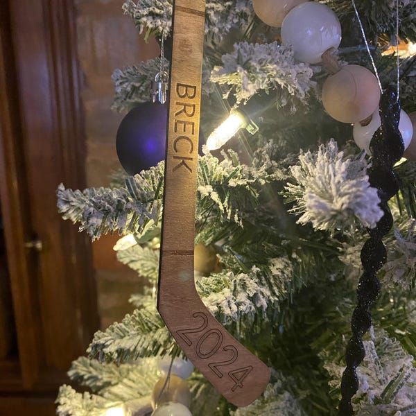 Blank Hockey Stick Ornaments for DIY Stained or Unstained - Etsy