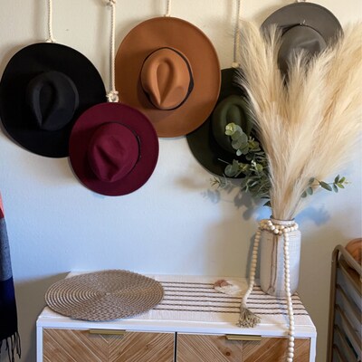 Boho Chic Hat Hanger, Minimal Hat Hanger, Boho Wall Decor - Etsy