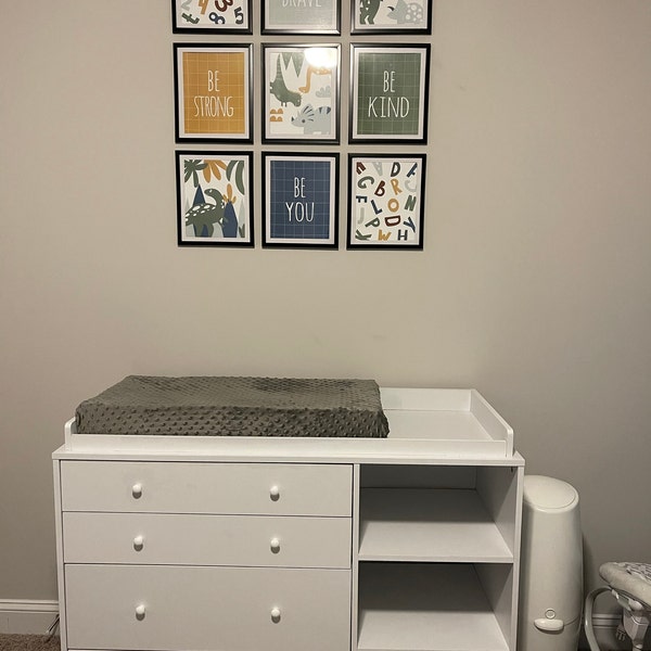 Scandi Dinosaur Bundle, Nursery Wall Art, Dinosaur Decor, Boys Room ...