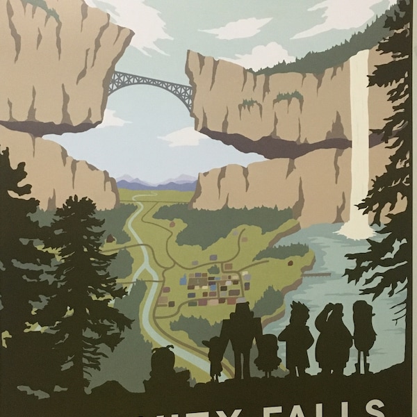 Gravity Falls National Park Poster - Etsy