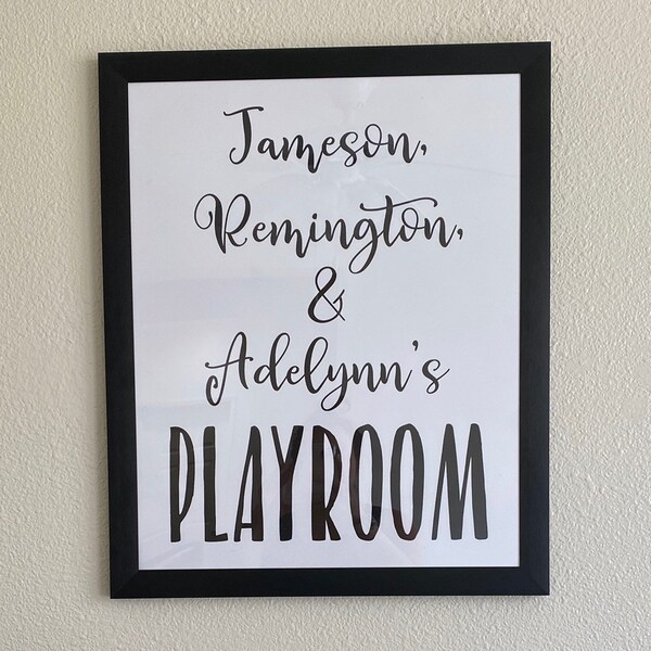 DIGITAL FILE, Personalized Playroom Printable, Playroom Sign, Playroom ...