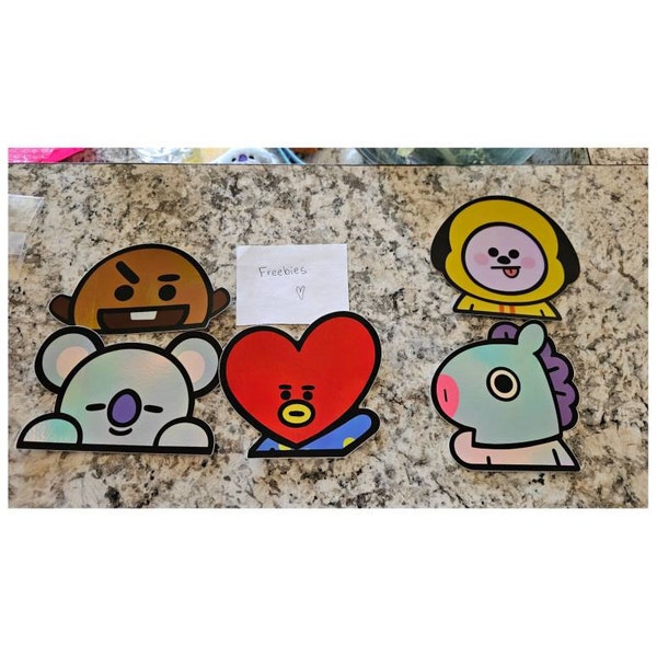 Tata BTS BT21 Peeker Sticker Kpop (holographic) - Etsy
