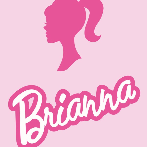 Barb Personalised Name Print Barb Poster Custom Barb Girls Bedroom ...