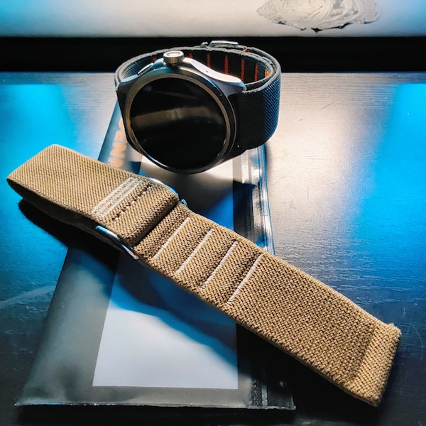 Multicolor Nylon Fabric Smart Watch Band Sport Fitness Quick on Loop ...