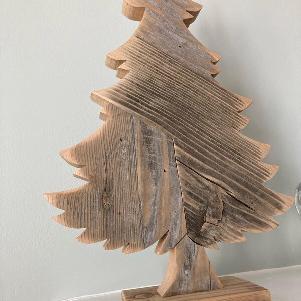 Rustic Barn Wood Pine Tree: Weathered Reclaimed Wood Decor - Etsy