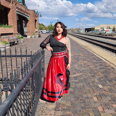 Faceless Woman MMIW Ribbon Skirt - Etsy