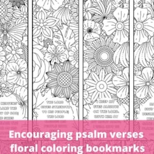 Color Your Bookmarks Love Bible Verses & Cute Animals, Christian ...
