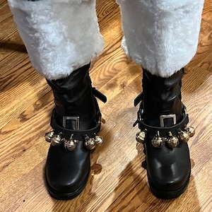 Handmade Santa Claus Boot,nubuck Leather Boots,santa Suit,chrismas ...