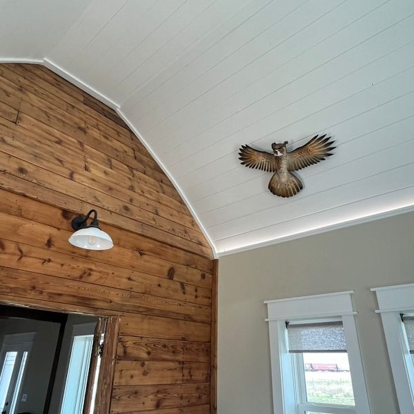 Owl Wood Sculpture Attacking Pose Jason Tennant - Etsy