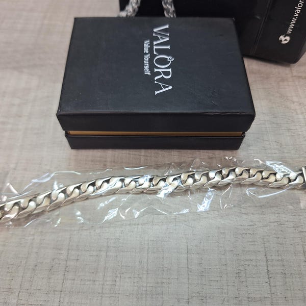 Handmade 925 Sterling Silver Cuban Chain Bracelet - 9mm - Etsy