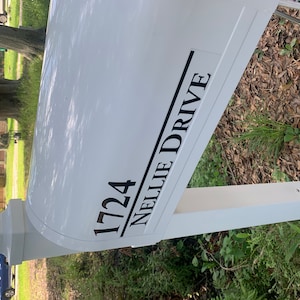 Custom Mailbox Numbers REFLECTIVE Vinyl Decals Stickers House - Etsy