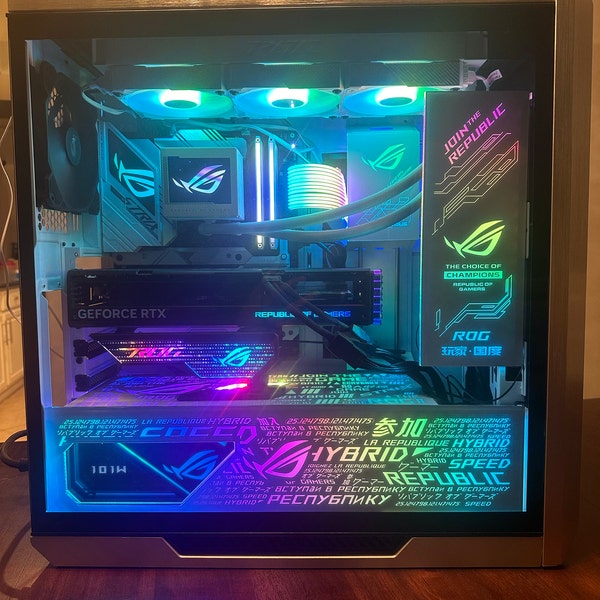 Customized RGB Panels for ROG STRIX Helios Case Decorative Backplates ...