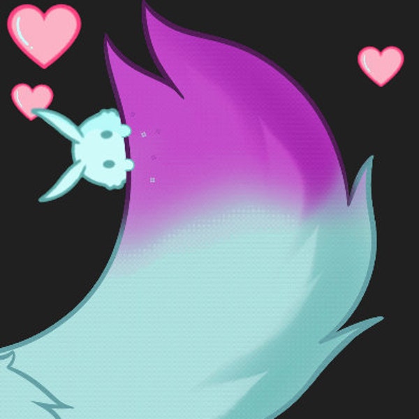 Cute ANIMATED Twitch Emote, Luna Pink Moth Emote, UWU Blush Emote ...