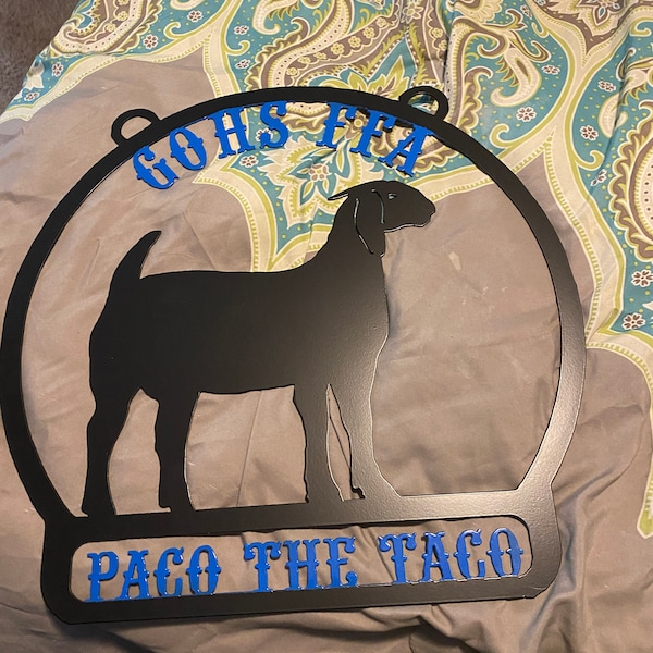 Custom Metal Livestock Sign: Personalized Farm Animal Pen Art - Etsy