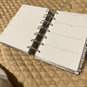 Minimalist Weekly Planner Printable Letter/a4 Week on 1 Page Week at a ...