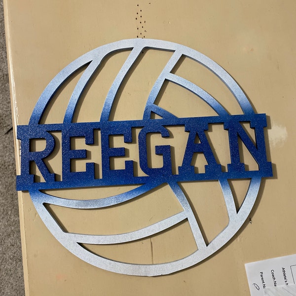 Volleyball Name Sign, Nursery Decor, Personalized Wood Sign, Volley ...