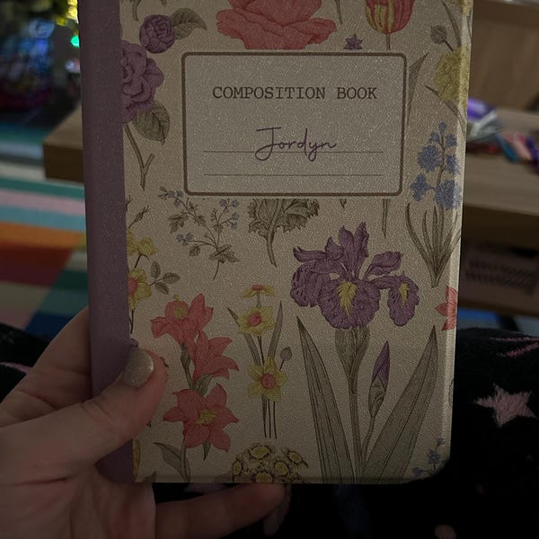 Purple Floral All New Kindle 11th Gen 2022 Case Composition Book Case ...