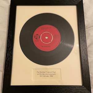 The Number 1 Vinyl Record on the Day You Were Born. Unique and ...