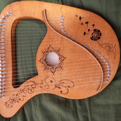 24 String Mega Size Jewish Lyre Harp King David Lyre Harp - Etsy
