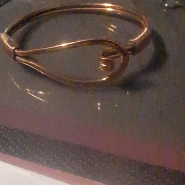 Copper Healing Bracelet , Copper Cuff Bangle , Copper Bangle Bracelet, Wrap Bangle , Adjustable ...