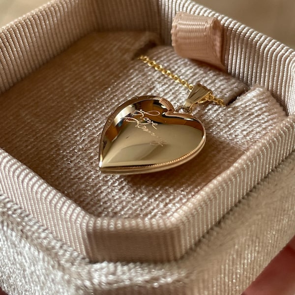 Text Engraving for Lockets (add-on), Personalized Message, Date, Love ...
