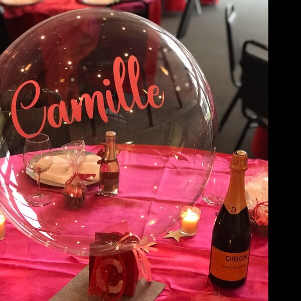 DIY 24, 30, 36 Inch Personalized Clear Balloon, Custom Clear Balloon ...