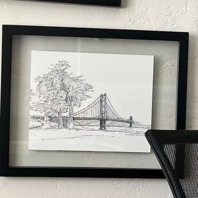 TIMBERLINE LODGE Pen and Ink Art Drawing Painting Hotel - Etsy