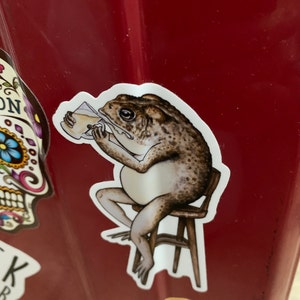 Toad Drinking Beer Painting, Funny Animal Art, Fine Art Print - Etsy