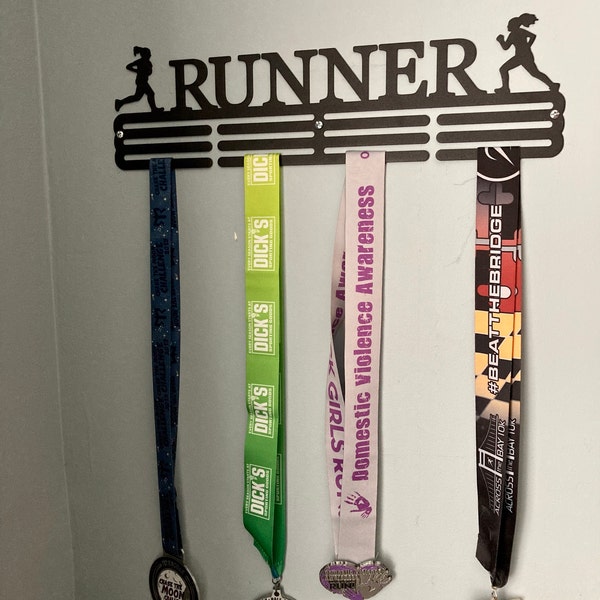 Running Marathon- Medal Hanger Holder Display Rack 3 RUNG - Etsy