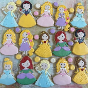 Princess Cookie Cutters Set B of 5 Cutters Set B Cookie Cutters by Nori ...