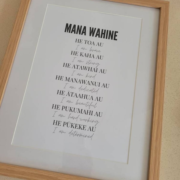 Te Reo Maori Whakatauki Māori Language Print Aroha Aotearoa New Zealand ...