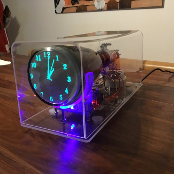 Oscilloscope Clock or Scope Clock New Design Century Font Wifi Included ...