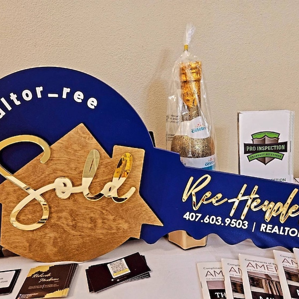 Just Sold House Shaped Sign, House Sign With LOGO, Sold Sign for ...