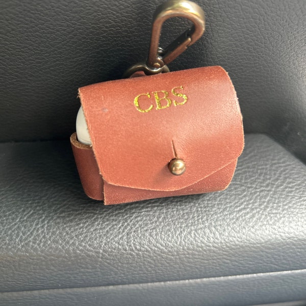 Personalized Leather AirPod Pro Case: Monogrammed Charging Cover - Etsy