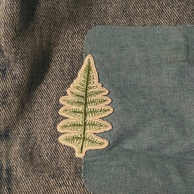 Fern Plant Patch Botanical Cottagecore Iron on Patch Embroidered ...
