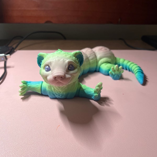 Ferret Digital .STL File for 3d Printing, Articulated Fidget Figure ...