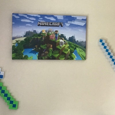 Minecraft Game Canvas Print Ready to Hang Top Quality - Etsy UK